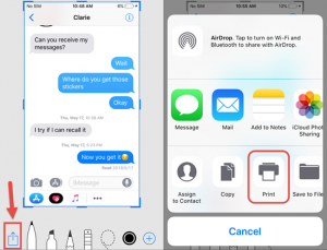 How to Print Text Messages from iPhone or Android Phone for Legal Use?