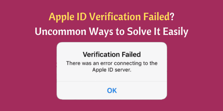 So Easy to Fix "There Was An Error Connecting to the Apple ID Server"